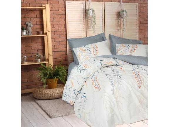 Cotton box Posteljina Ranforce double Mode line hiedra