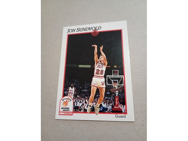 Kartica NBA Hoops 1991/92 jon sundvold br.389