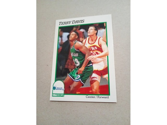 Kartica NBA Hoops 1991/92 terry davis br.352