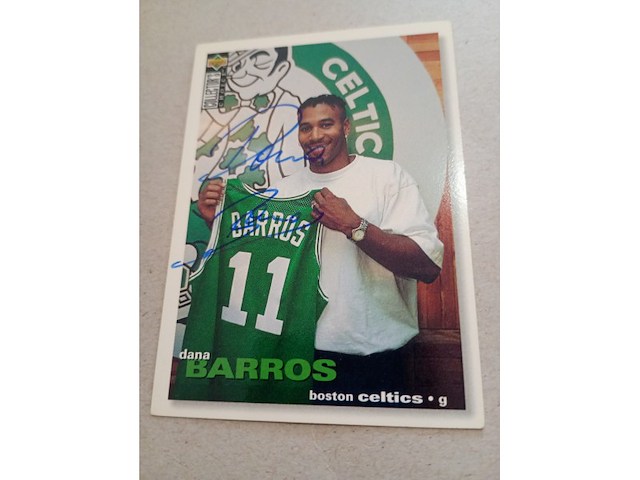 Kartica nba upper deck 1995/96 dana barros autogram