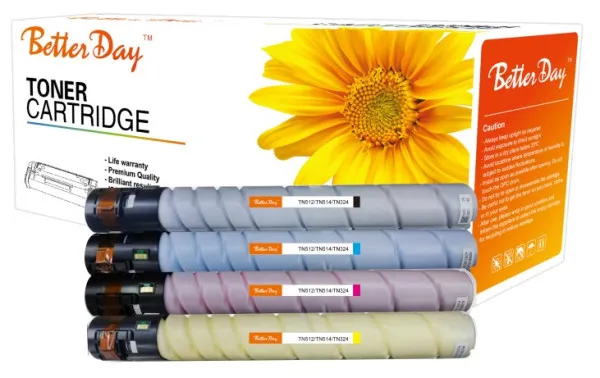 Toner BetterDay TN512, TN514, TN324 Y MPS zam. kaseta za Konica Yallow 26k
