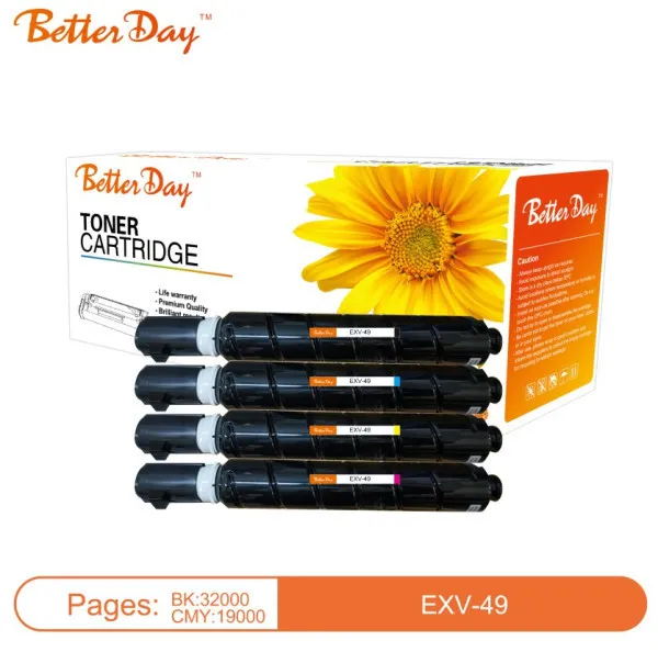 Toner BetterDay C-EXV-49 C MPS (Low temperature toner) zam. kaseta za Canon Cyan 19k