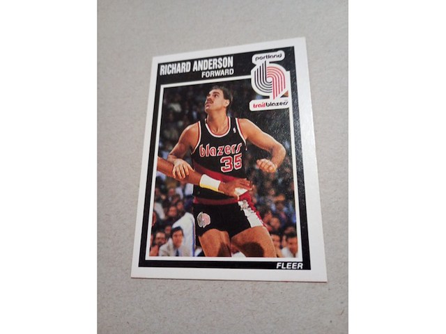 Kartica nba fleer 1989/90 richard anderson br.126