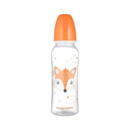 Canpol babies flasica cute animals 120ml (11/851) - orange ( 11/851_ora )