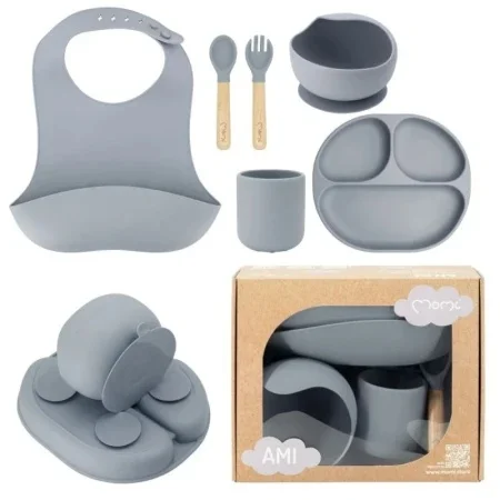 Momi set za hranjenje ami grey ( AKCE00044 )