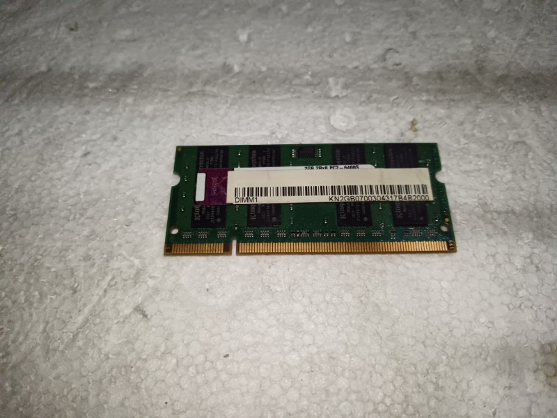 kingston 2 giga ddr2 ca laptop na 800 mhz