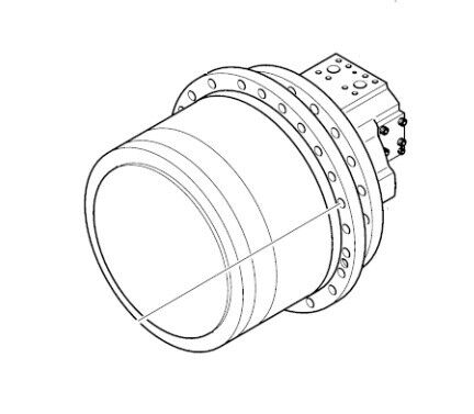 Daewoo 2401-9066B rotacioni prenosnik za Daewoo S300 S290 DH280 S300-V S330-3 S280-3 S290-V DH280-3 bagera