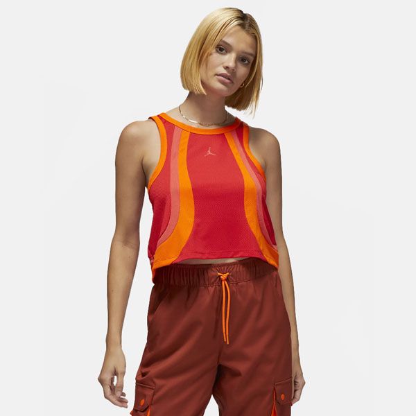 WMNS SPORT MESH TANK 'FIRE RED/SAFETY ORANGE'