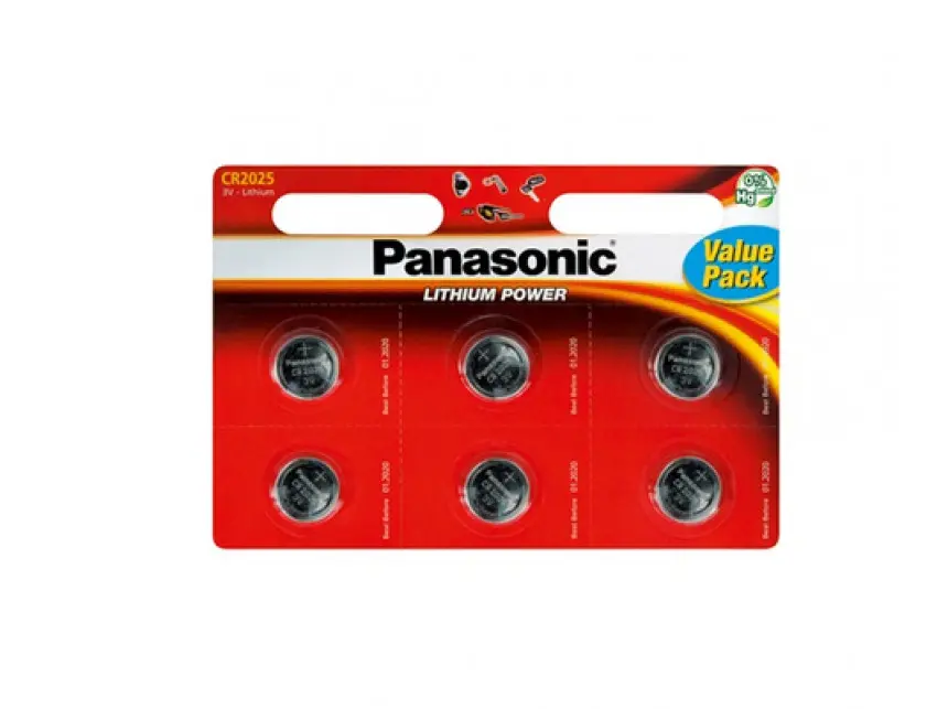 Panasonic baterije Litijum CR-2025 L/6bp