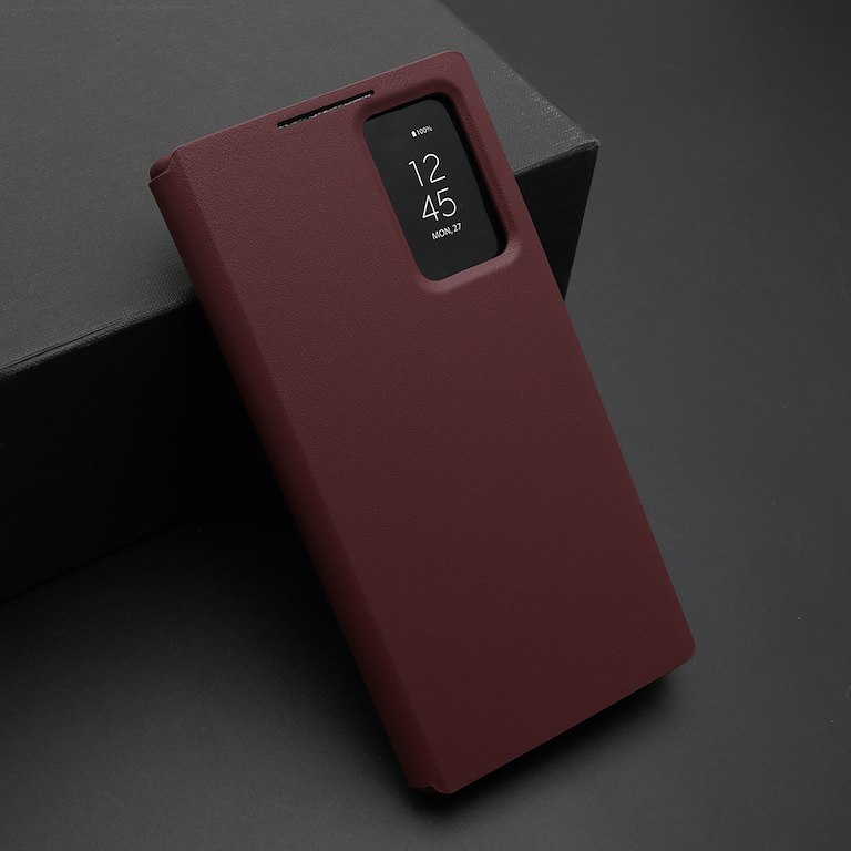 Zastitna maska (futrola) na preklop (bi fold) Smart Window - Samsung S928 Galaxy S24 Ultra 5G bordo (MS)