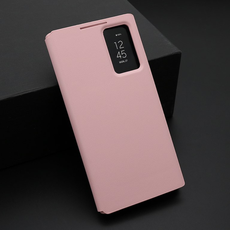 Zastitna maska (futrola) na preklop (bi fold) Smart Window - Samsung S928 Galaxy S24 Ultra 5G roze (MS)
