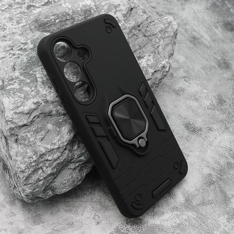 Zastitna maska (futrola) Square ring - Samsung S931 Galaxy S25 5G crna (MS)