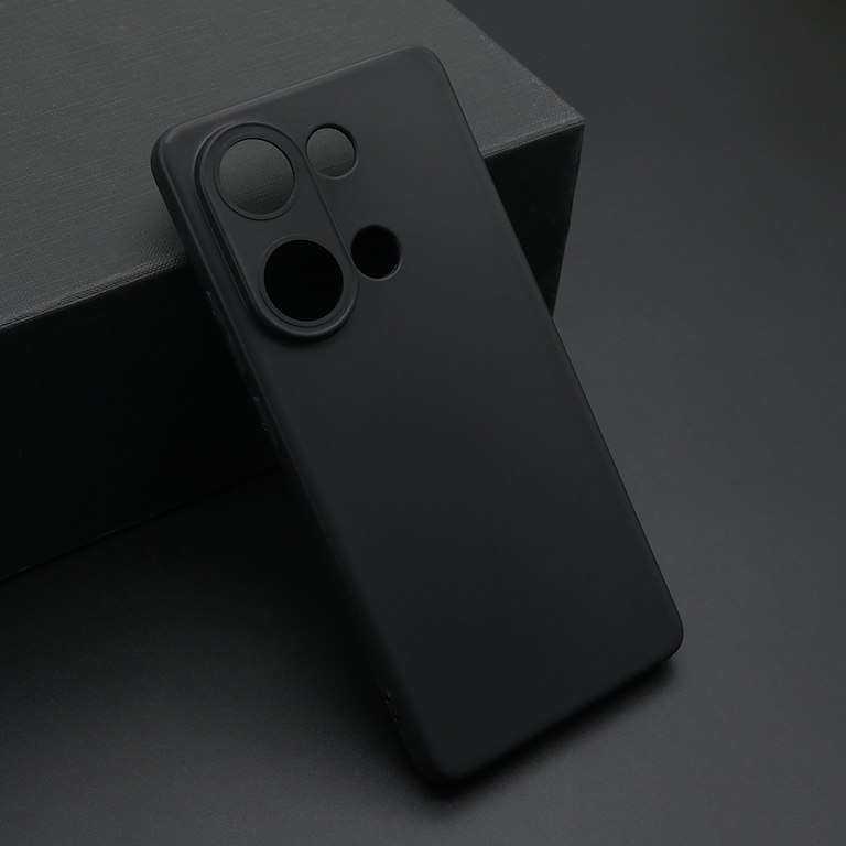 Zastitna ultra tanka (skin) maska / futrola KOLOR - Xiaomi Redmi Note 13 Pro 4G/Redmi Note 14S 4G crna (MS)