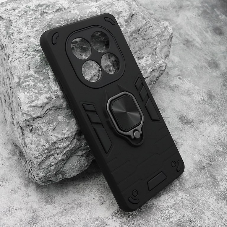 Zastitna maska (futrola) Square ring - Xiaomi Redmi Note 14 Pro 4G crna (MS)