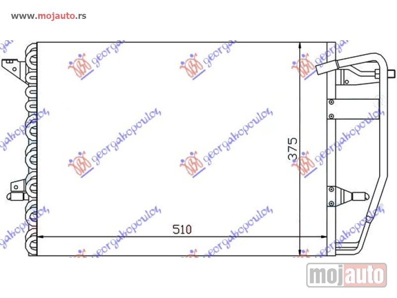HLADNJAK KLIME BENZIN/DIZEL (512x365) Ford escort 95-98 -dostupno