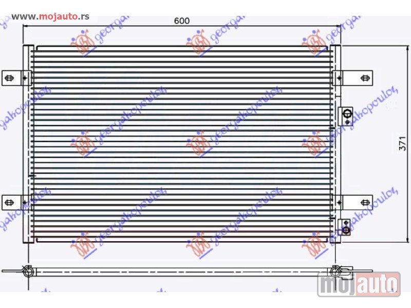 HLADNJAK KLIME BENZIN/DIZEL (545x368x20) 96-2000 Vw sharan 95-10 -dostupno