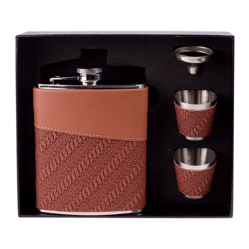 Viter Pljoska set braon