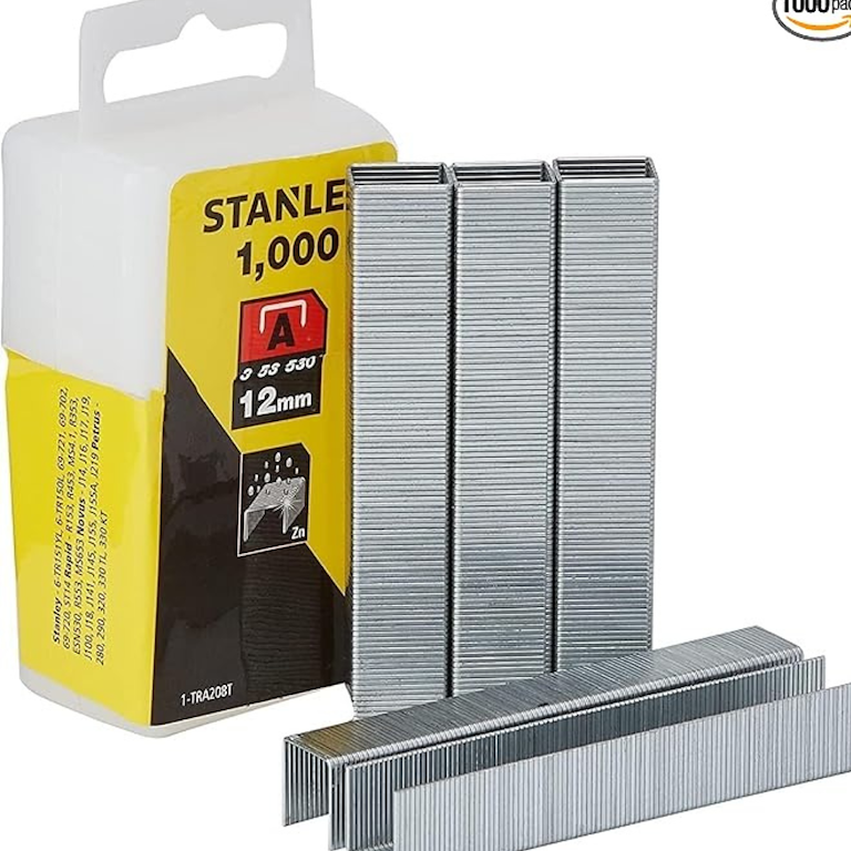 STANLEY – Klemerice, tip A, 53, 12 mm, 1000kom – 1-TRA208T