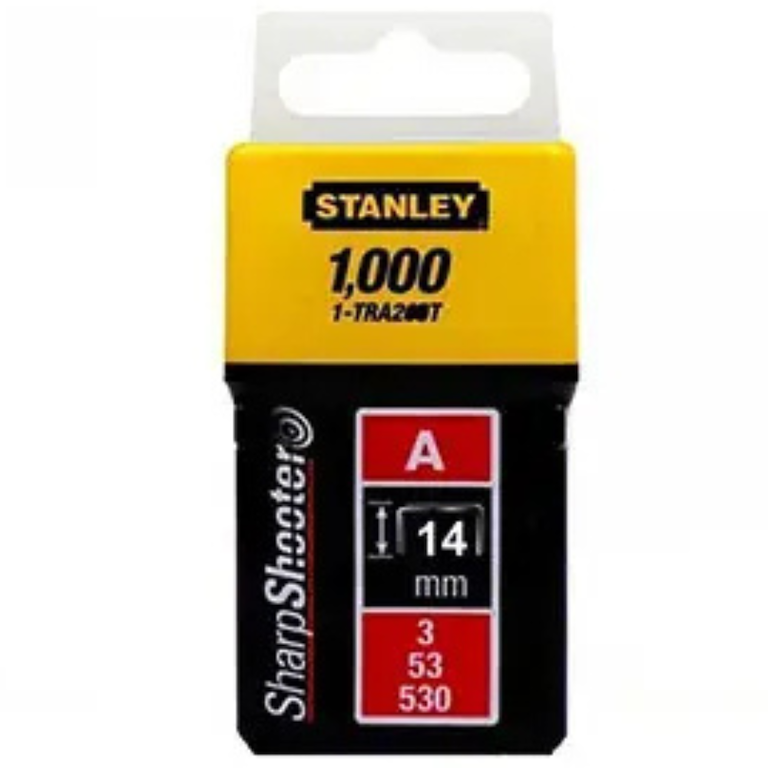 STANLEY – Klemerice, tip A, 53, 14 mm, 1000kom – 1-TRA209T