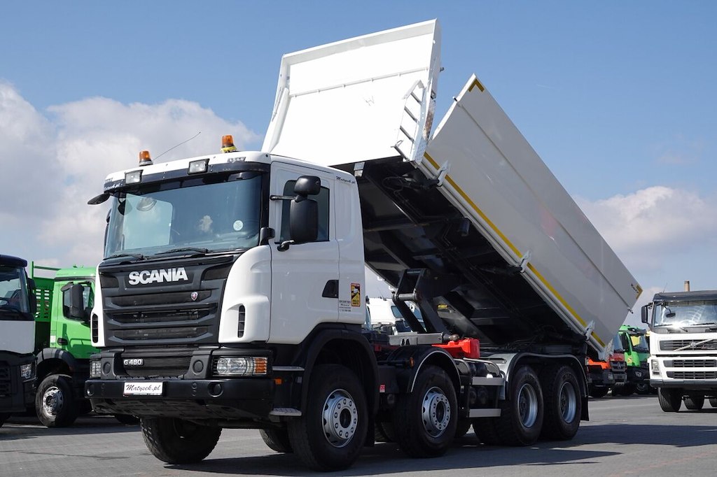 Scania G 480 / 8x4 / WYWROTKA / HYDROBURTA / BORDMATIC / MANUAL kiper