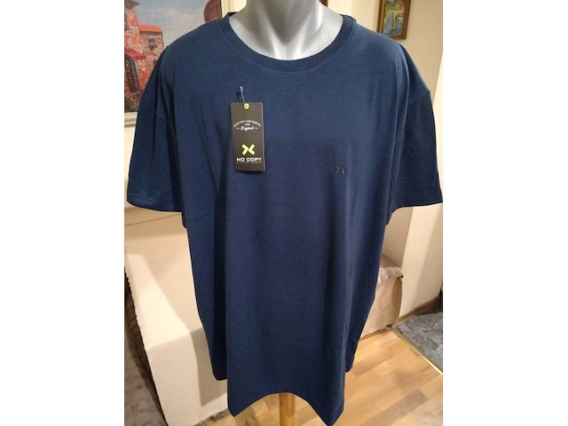 Nova muska majica No Copy Veliki model 6XL Teget Novo