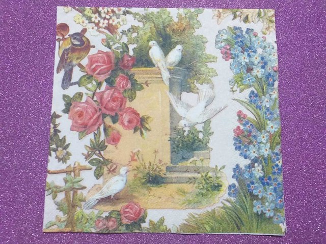 Salveta sa dve slike 33 x 33