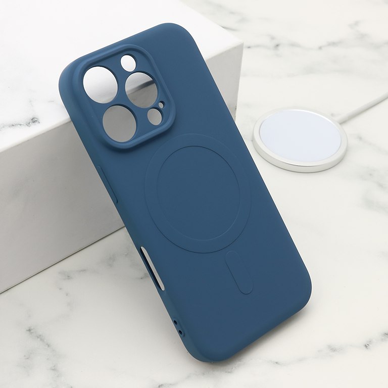 Futrola VELVET TOUCH MagSafe za iPhone 16 Pro (6.3) plava (MS)