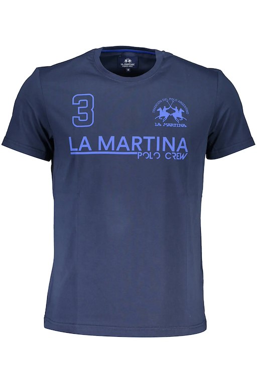 LA MARTINA Muška majica XMR310-JS206_BLU_07017, Teget