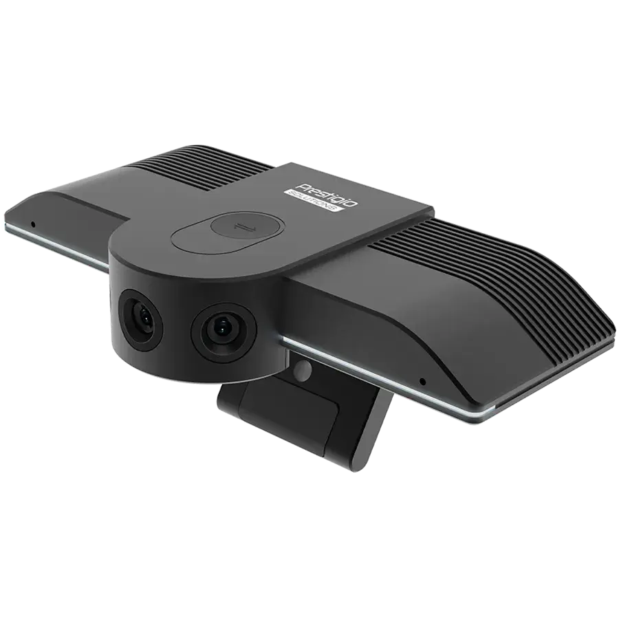 PRESTIGIO SOLUTIONS Panoramska VC kamera, 4K, 12 MP, 2 mikrofona, USB Type C, Crna