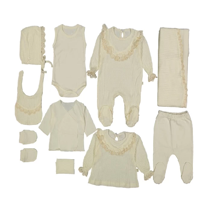 Bebi set bež 243838 – set za novorođenče bež