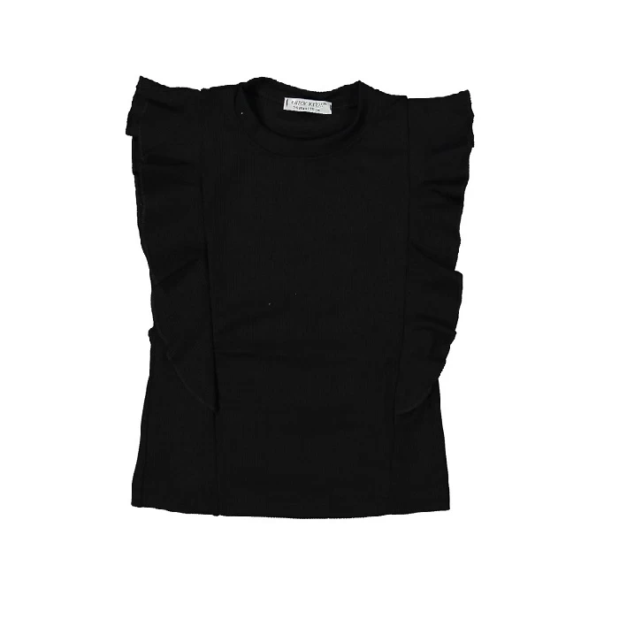Majica crna 121170 – elegantna majica za devojčice