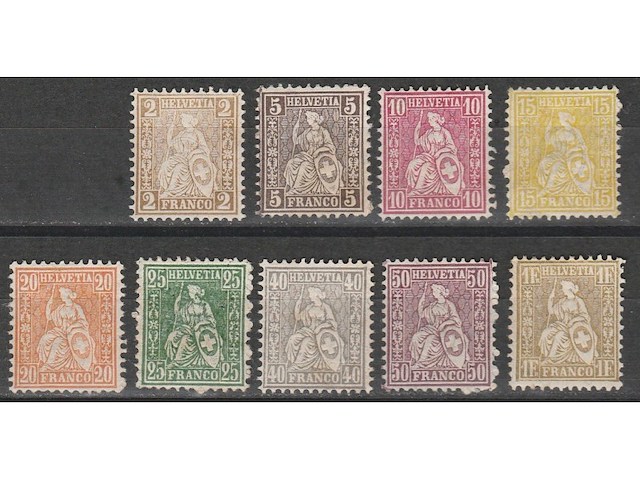 Switzerland, Švajcarska - 1881 - Helvetia