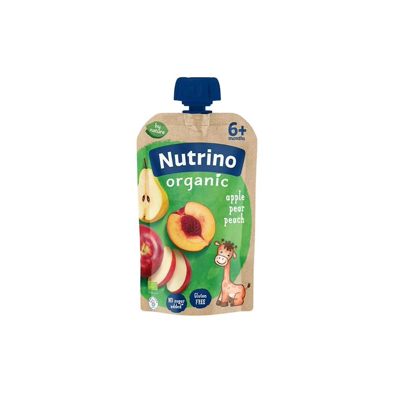 Nutrino ORGANIC Voćni Pire-Jabuka, Kruška i Breskva 100 g
