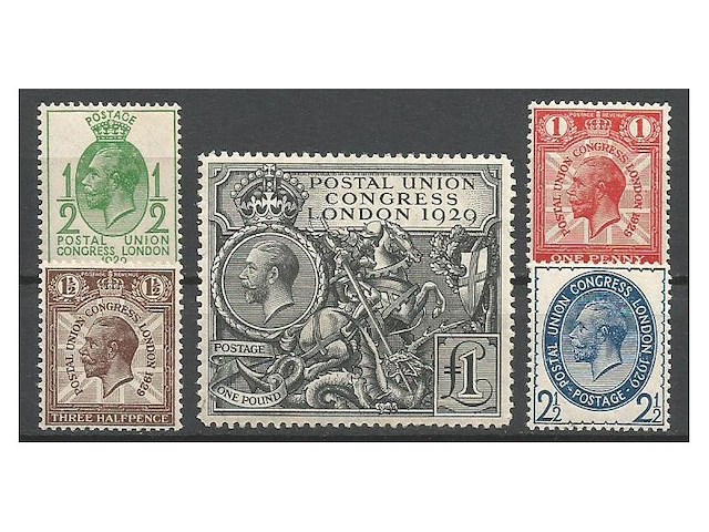 Velika Britanija,Kongres UPU 1929.,čisto