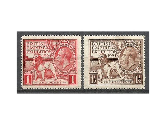 Velika Britanija,Izložba britanske imperije 1924.,čisto