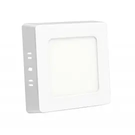 LED Panel, 6W, 6500K, Nadgradni, Kvadratni, Beli