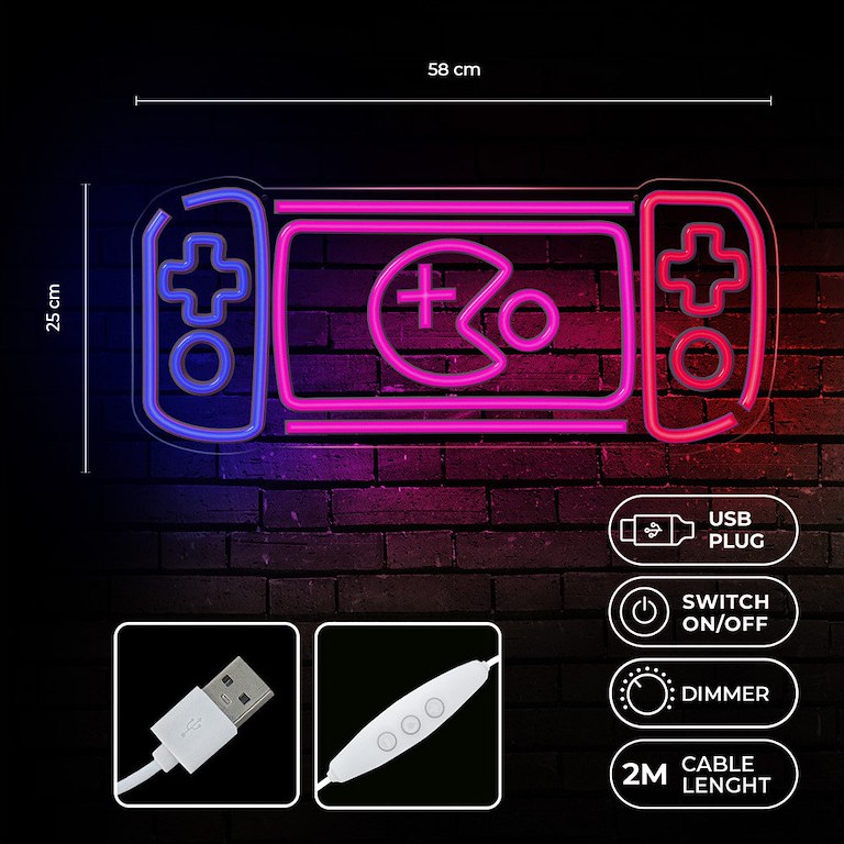 Dekorativna neon LED rasveta CONSOLE
