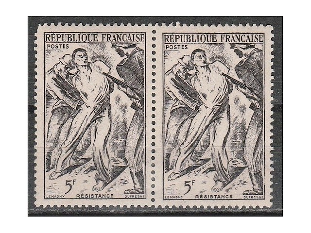 Francuska, France-Resistance movement - 1947 - MH