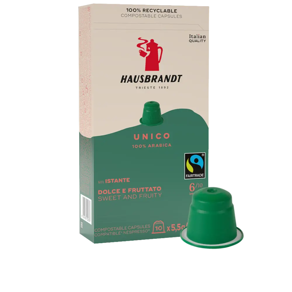 Hausbrandt Unico 10/1 – Nespresso Kompatibilne Kapsule.