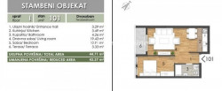 Južni Telep-Odličan Dvosoban stan 43 m2 u Izgradnji-povrat PDV-065/385 8880