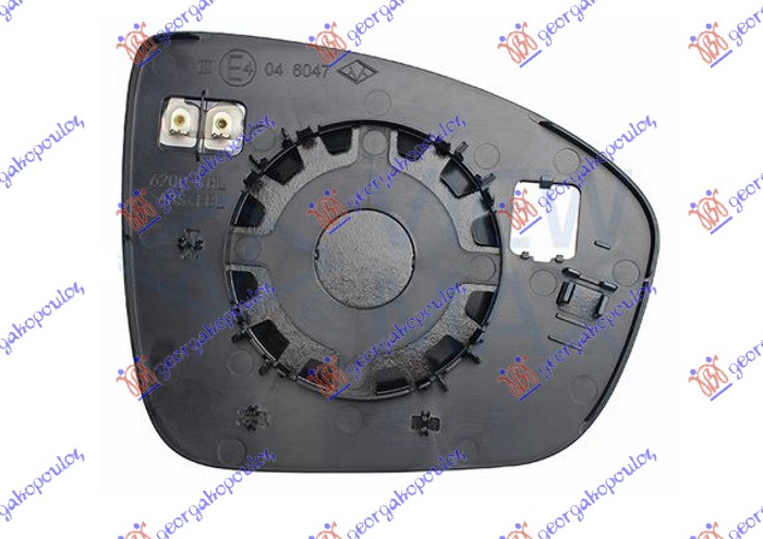 STAKLO RETROVIZORA SA GREJACEM (ASFERICNO) Leva str. MITSUBISHI ASX (2023-) (OEM: 963662354R)