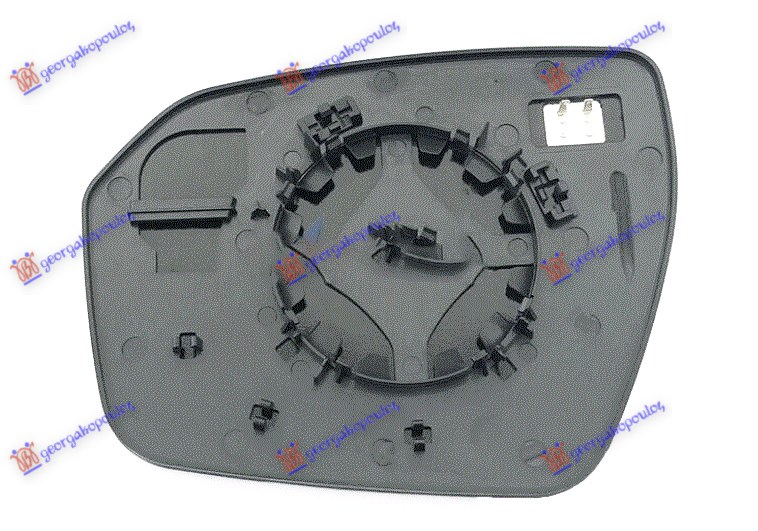 STAKLO RETROVIZORA SA GREJACEM (MRTAV UGAO) (KONVEKSNO) Desna str. LAND ROVER RANGE ROVER EVOQUE (2011-2015) (OEM: LR025217)