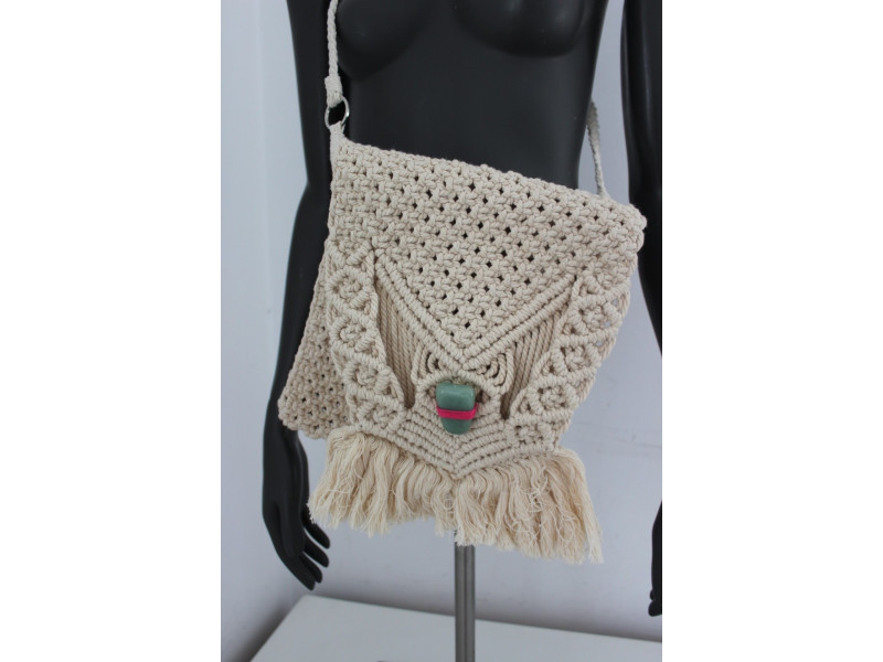 Macrame torba rucni rad made in mexico pletena