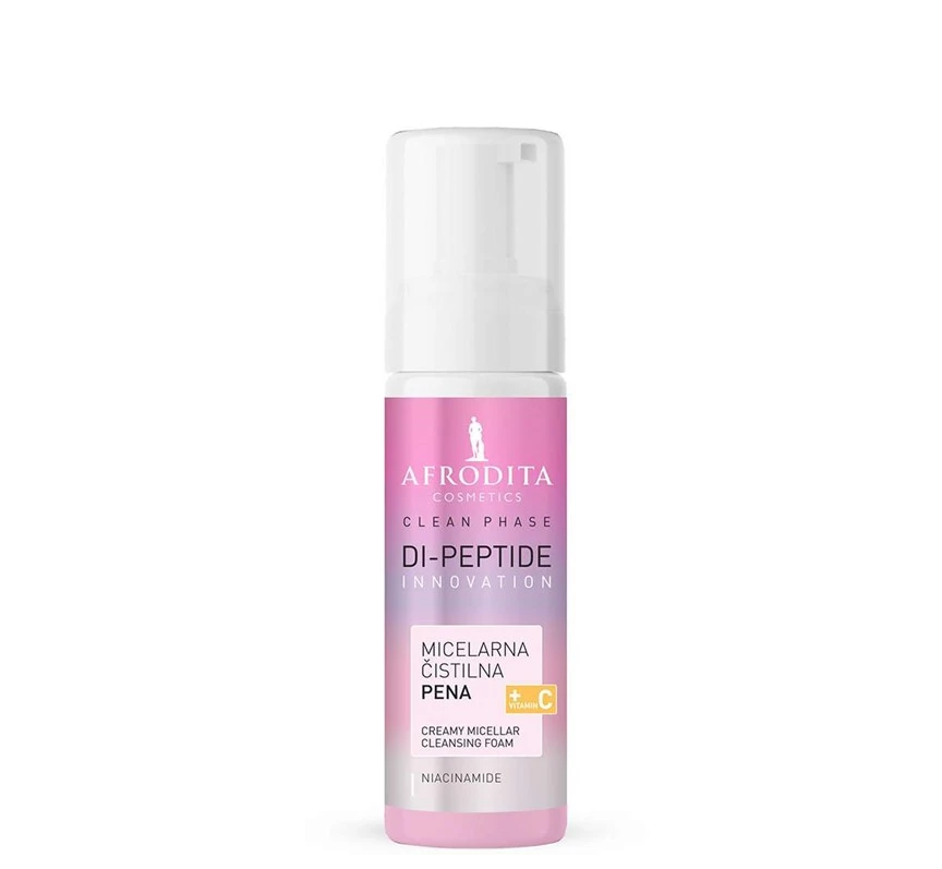 AFRODITA PENA ZA LICE 150ML CLEAN PHASE DI-PEPTIDE INNOVATION MICELARNA