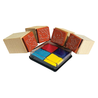 Pečati set 4 - Ocean, Wooden