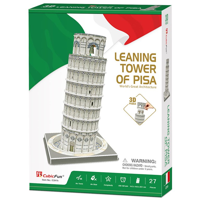 CubicFun 3D Puzzle Lining Tower of Pisa 27pcs CBF202415