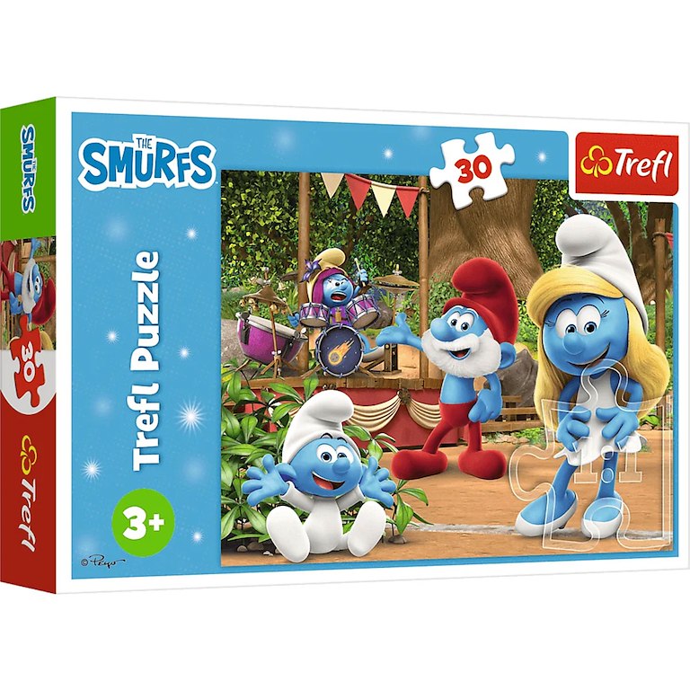 Trefl Puzzle 30 pcs Smurfette and Smurfs 18312