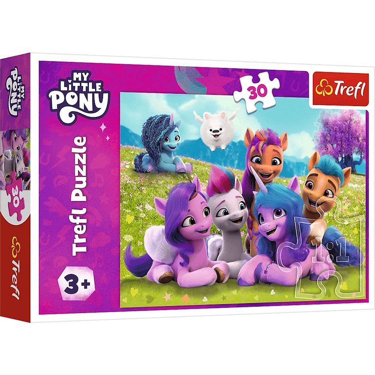 Trefl Puzzle 30pcs Friendly Ponies 18299