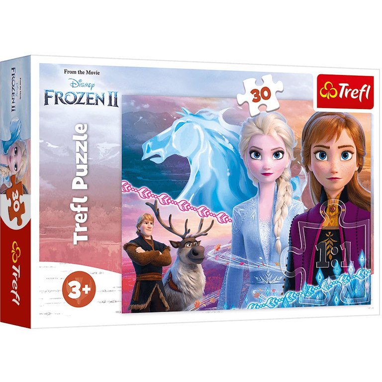 Trefl Puzzle 30pcs Frozen II The courage of the sisters 18253