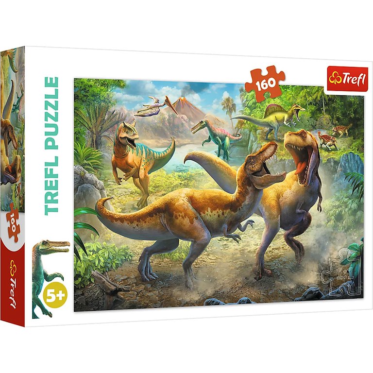 Trefl Puzzle 160 pcs Dinosaurus Fighting Tyrannosaurs 15360